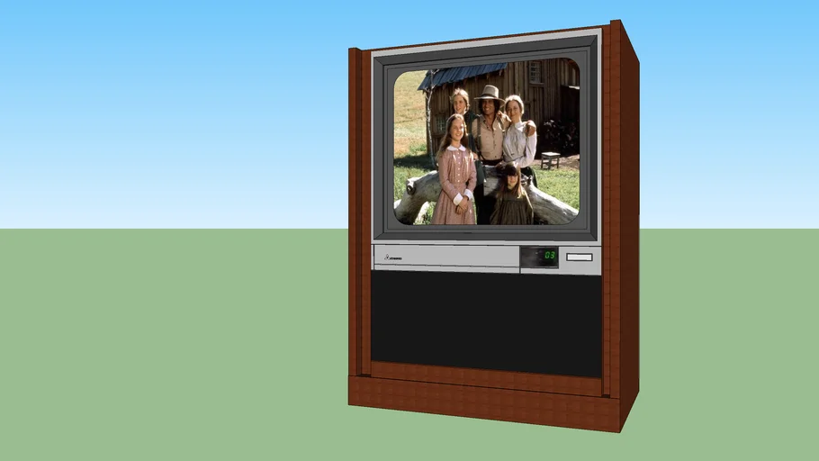 Mitsubishi CRT console TV (CK-2561R) | 3D Warehouse