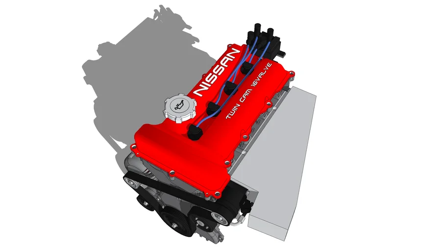 Nissan Straight 4 Engine | 3D Warehouse