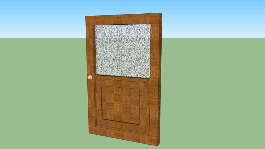Door with window | 3D Warehouse
