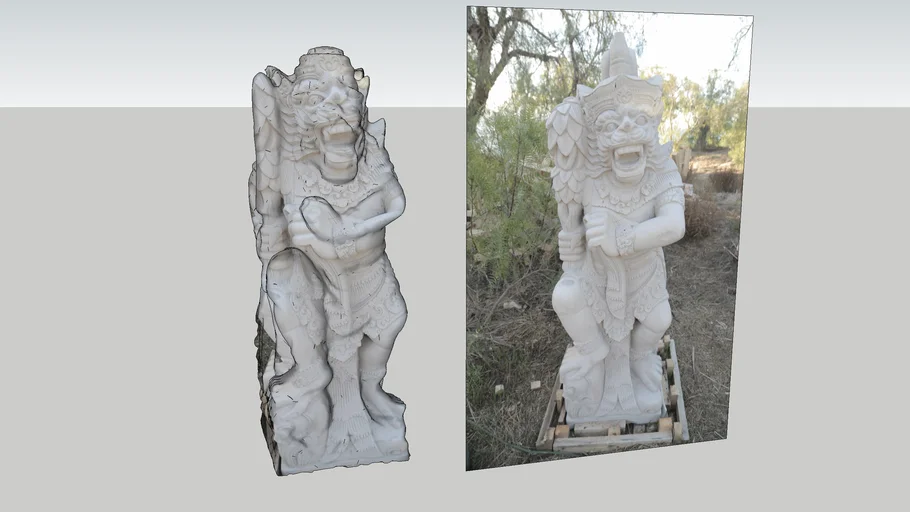 BalineseTemple Guardian Sculpture | 3D Warehouse