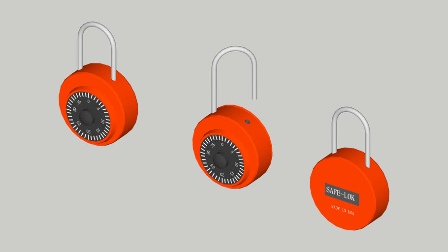 Combination Lock | 3D Warehouse