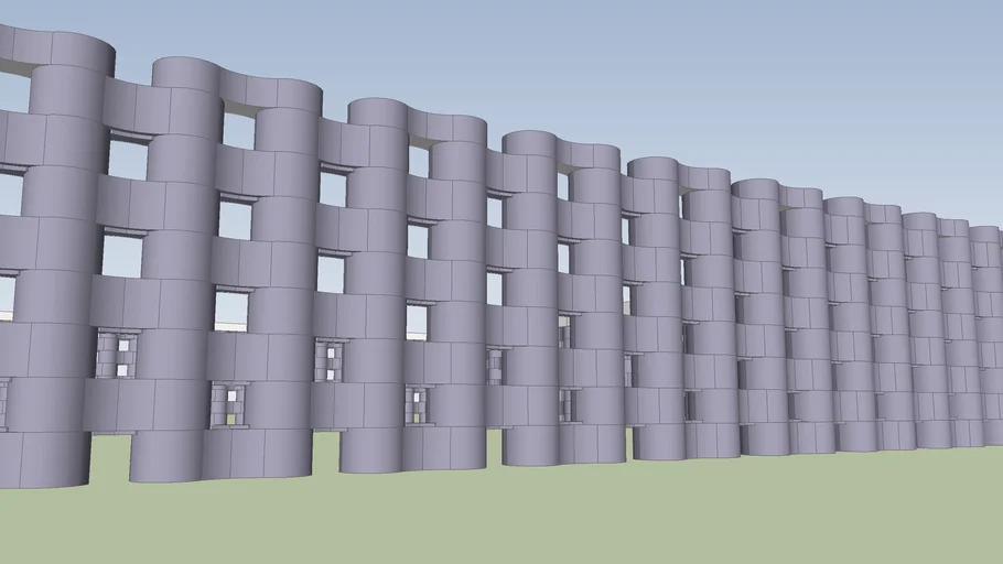 Freestanding Chain Wall | 3D Warehouse