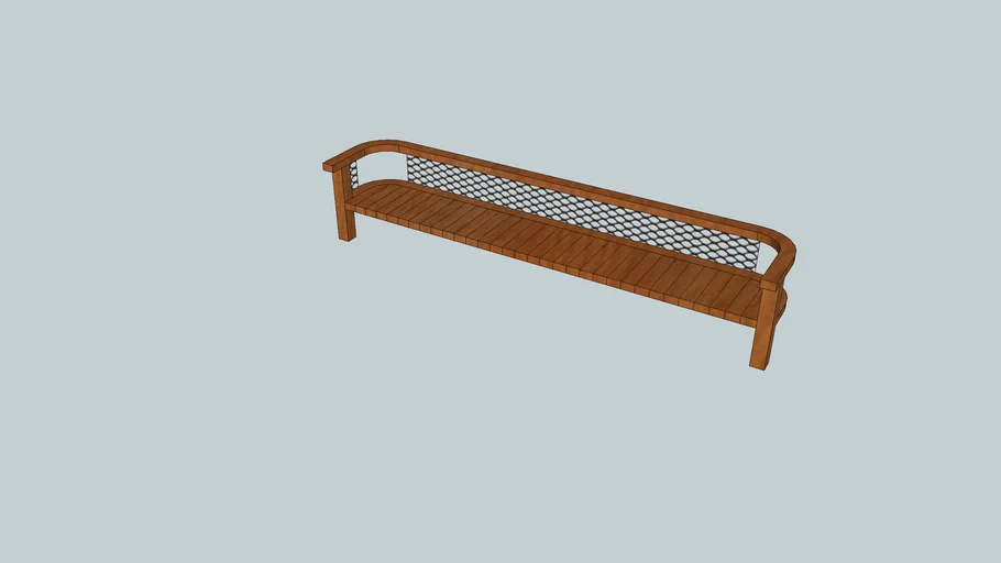 Long bench | 3D Warehouse