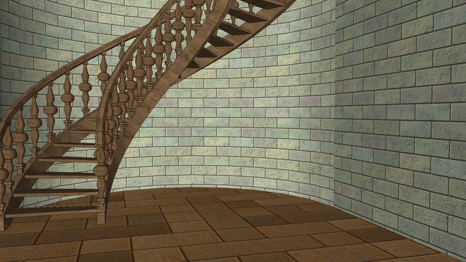 Engelsetrap, Spieraaltrap | 3D Warehouse