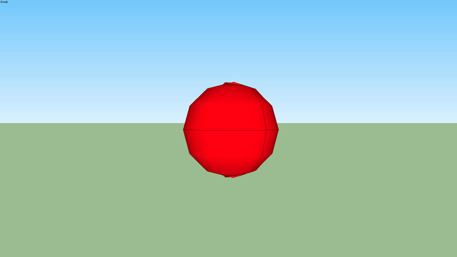Red ball | 3D Warehouse