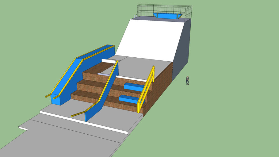 snowboard rail jam setup | 3D Warehouse
