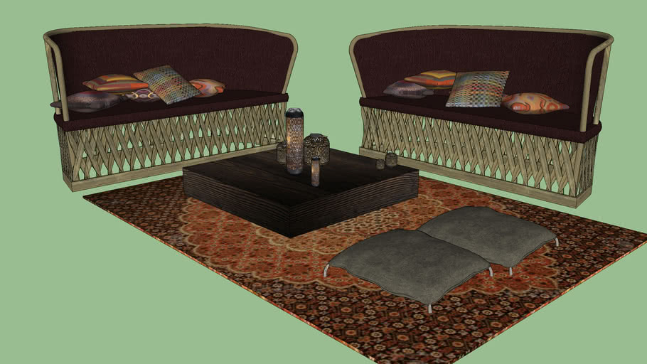 Sillón árabe Marroquí | 3D Warehouse