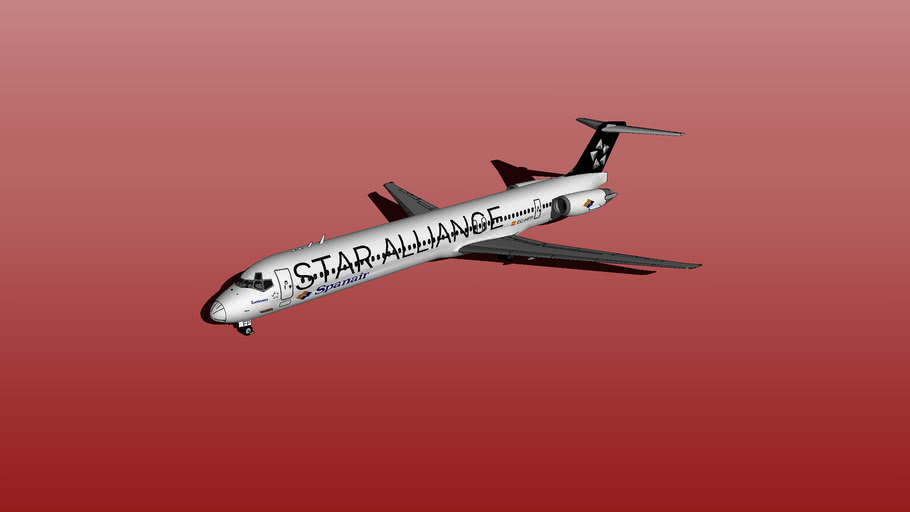 Spanair McDonnell Douglas MD-82 {SUNBREEZE}EC-HFP] | 3D Warehouse