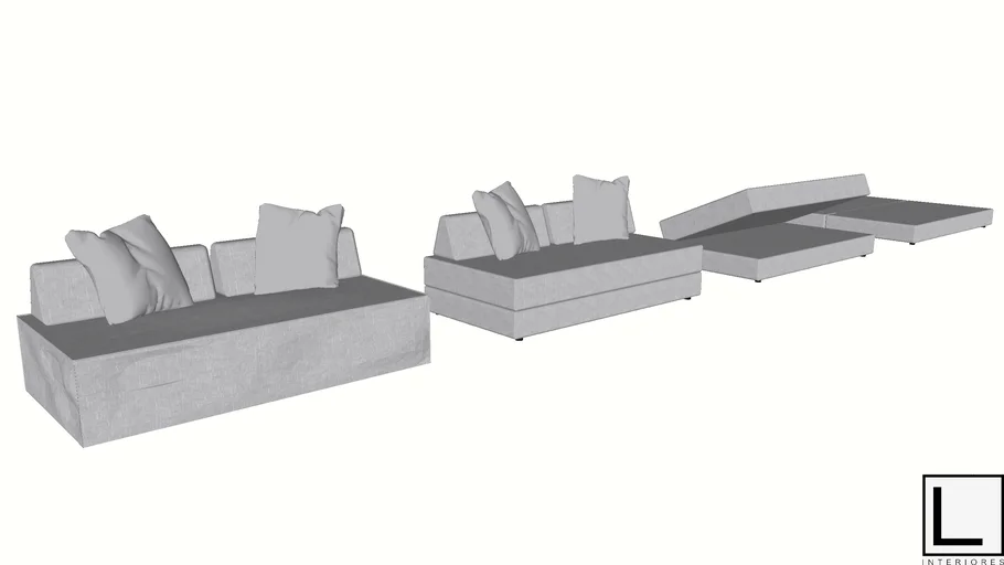 Sofá Cama Leen | 3D Warehouse