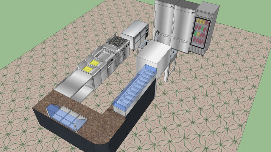 Restaurant Counters 3D | 3D Warehouse