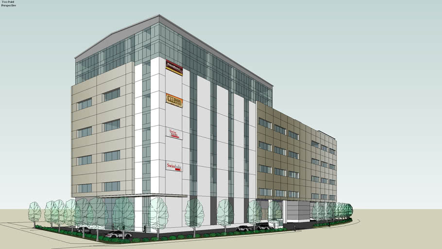 INDUSTRIAL BUILDING WITH OFFICE | 3D Warehouse