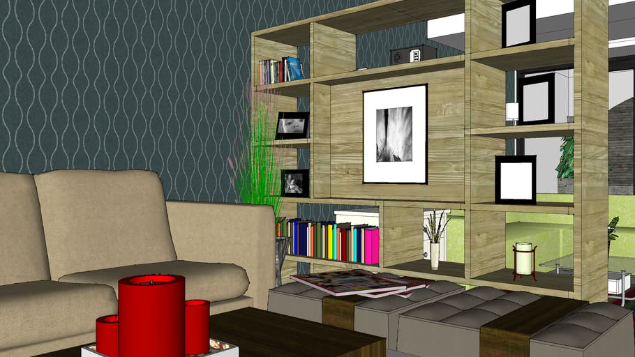 Interior Ruang Tamu | 3D Warehouse