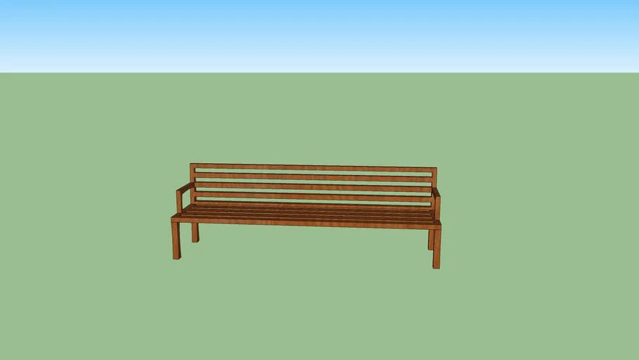 Wooden Bench | 3D Warehouse