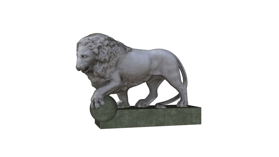 Lion sculpture Extrier | 3D Warehouse