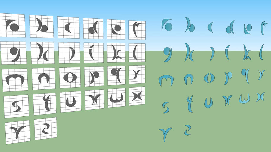 alphabet | 3D Warehouse