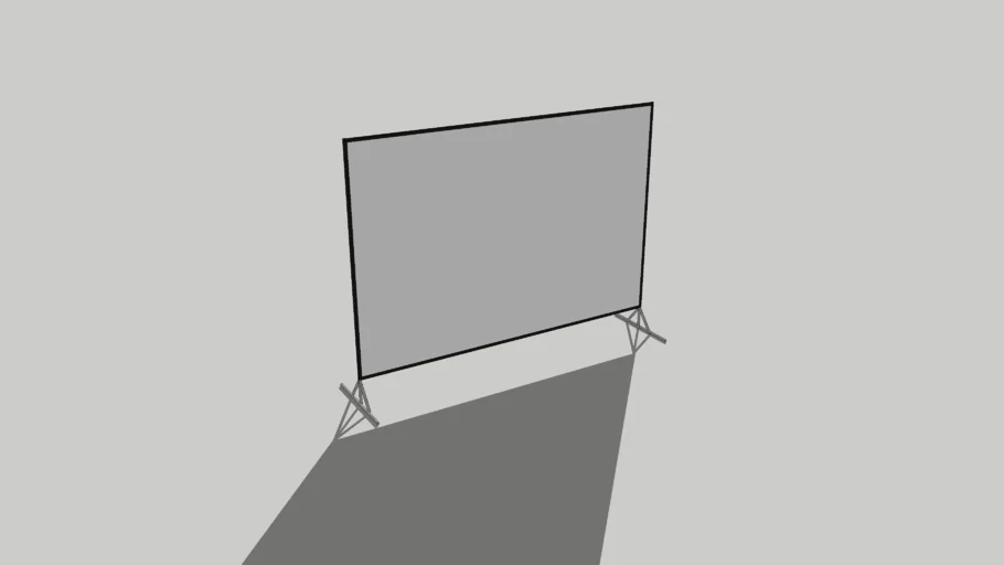 4x3m Projector Screen | 3D Warehouse