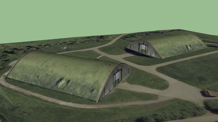 L Type Hangars, Hullavington Airfield, Wiltshire | 3D Warehouse
