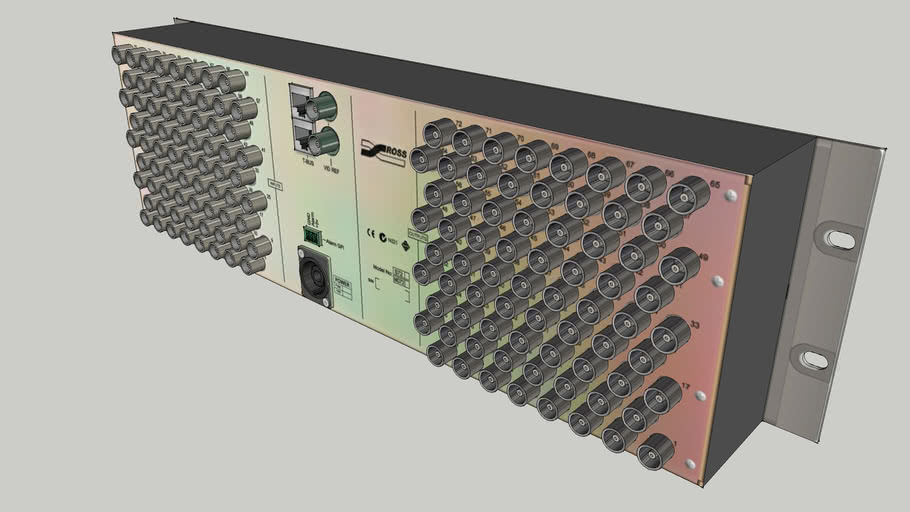 ROSS VIDEO 3RU VIDEO ROUTER FRAME BROADCAST ROUTER | 3D Warehouse
