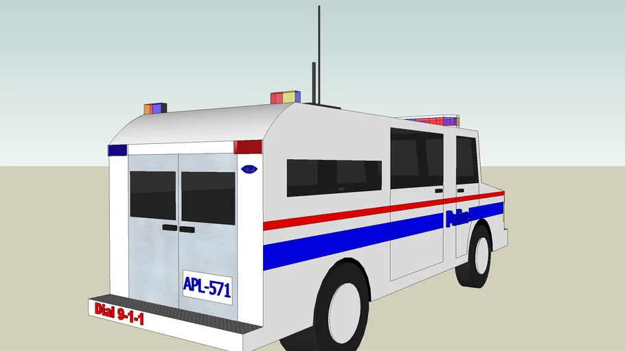 Police Van | 3D Warehouse