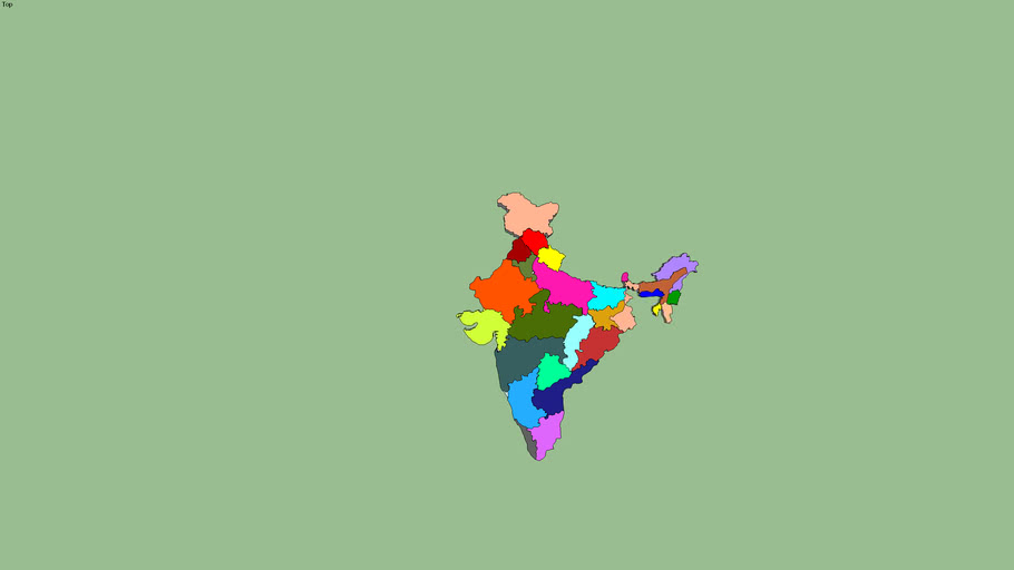 Map of India 3D Model | 3D Warehouse