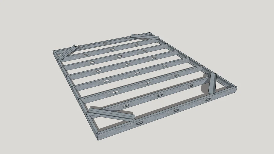 Panel simple steel frame | 3D Warehouse