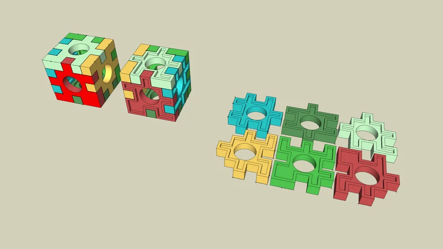 Borg Cube puzzle | 3D Warehouse