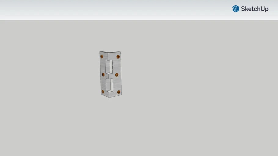 EBB - Medium Corner Bracket for 6 5/8' Box | 3D Warehouse