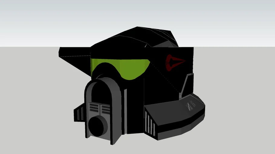 Black ARF sniper helmet | 3D Warehouse