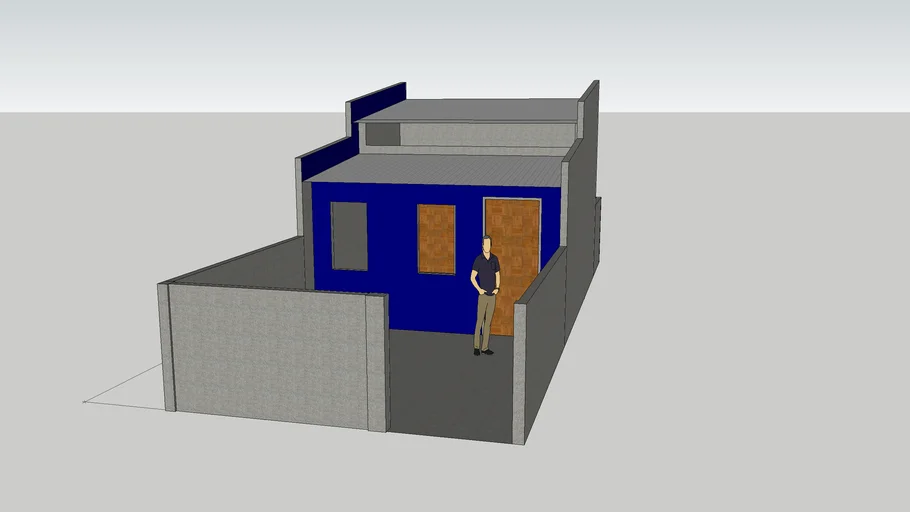 NHA House Unit (AFP/PNP Housing) | 3D Warehouse