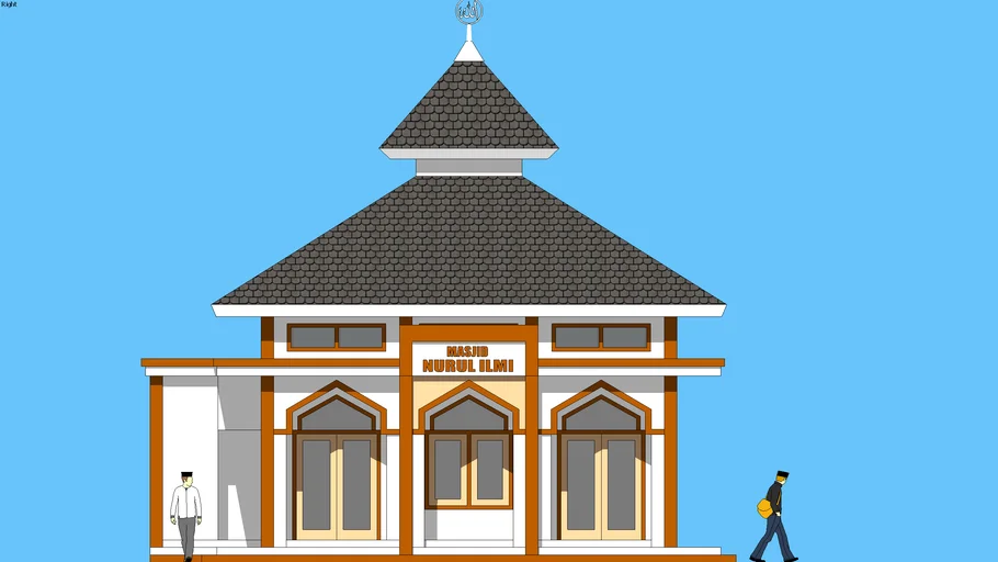 masjid 12mx10m | 3D Warehouse