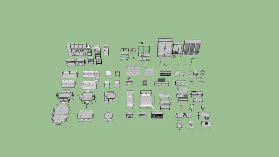 BLOCOS CINZA PARA LAYOUT | 3D Warehouse