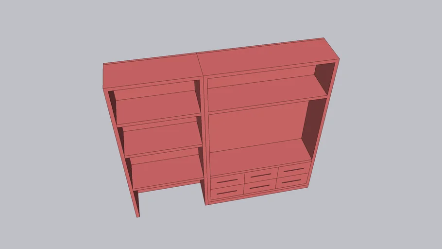 Built In Media Center | 3D Warehouse