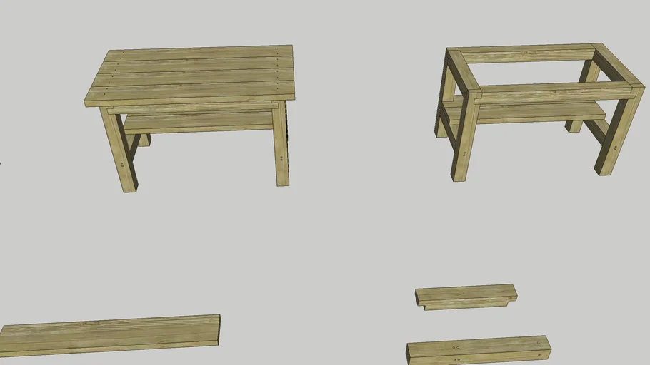 Workbench model v1 | 3D Warehouse