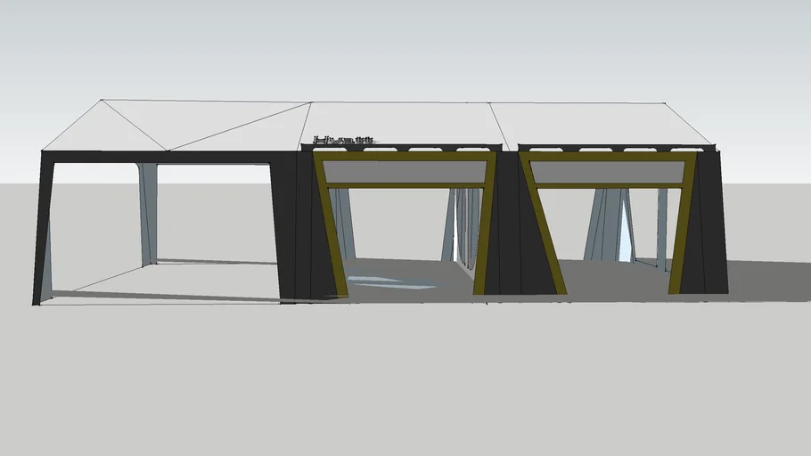 Freedom Camping Hyatt Canvas Tent | 3D Warehouse