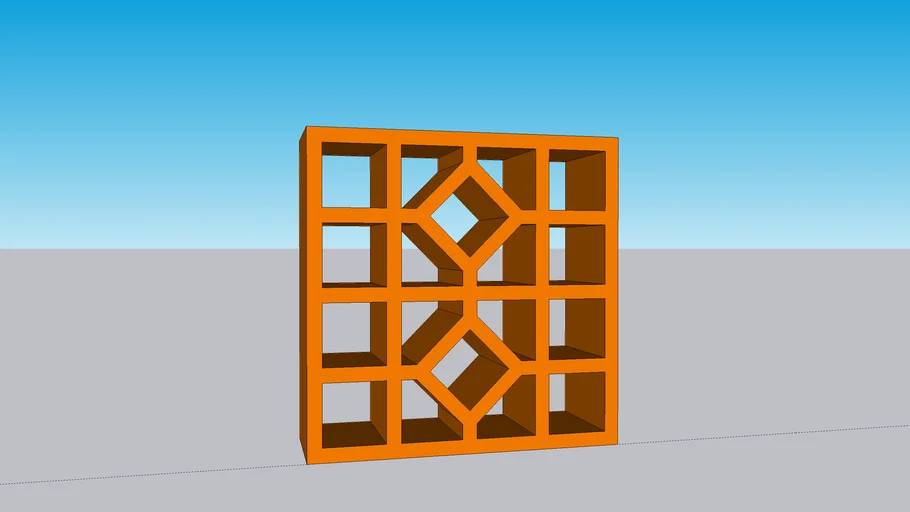 Roster tanah liat persegi wajik PW2 | 3D Warehouse