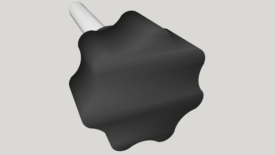 Knob 7-point shape 6mm_40mm | 3D Warehouse