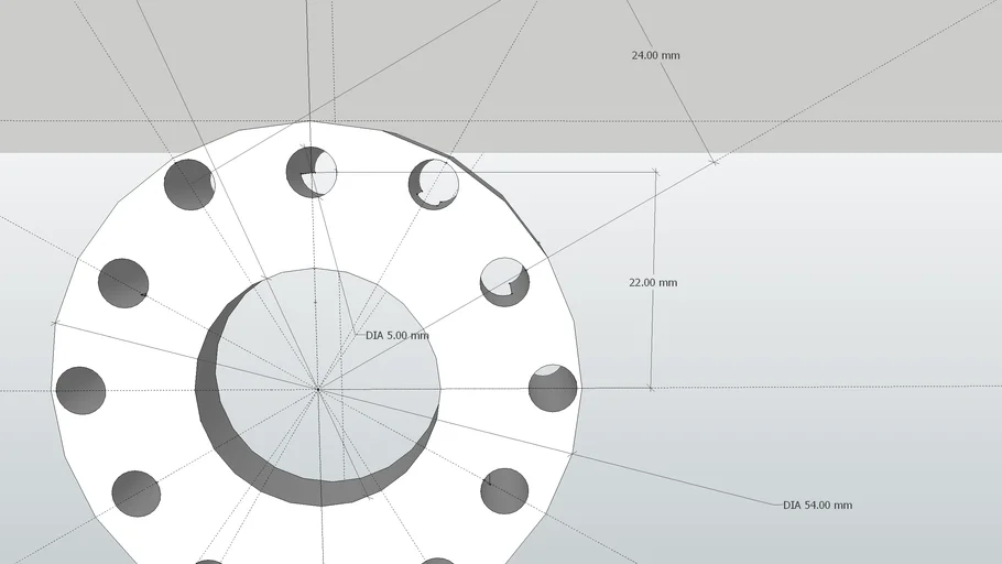 disk adapter plate for fix disk 6-BOLT | 3D Warehouse