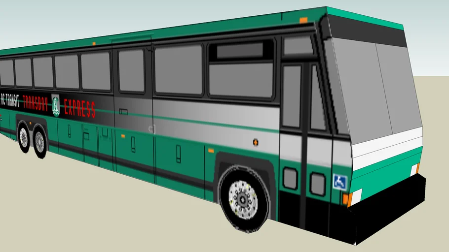 Low Poly AC Transit Transbay Express | 3D Warehouse