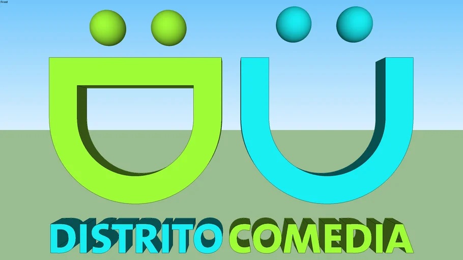 Distrito Comedia logo (2012-2018) | 3D Warehouse