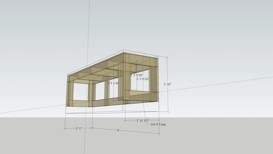 Workbench sketch | 3D Warehouse