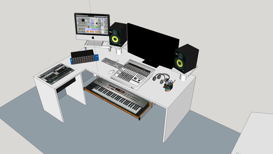 Custom Studio Desk updated | 3D Warehouse