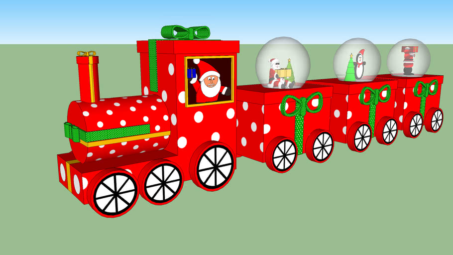 Christmas Fun Santa Train Snowglobe | 3D Warehouse