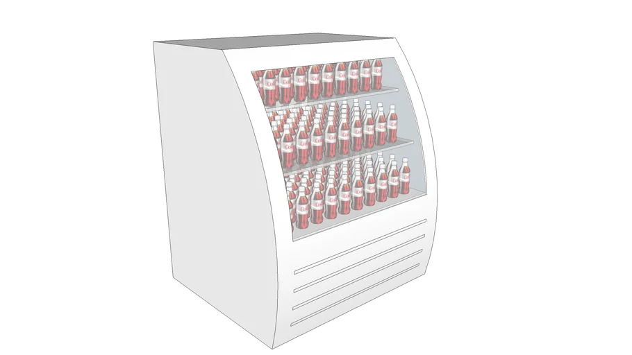 refrigerated deli beverage case 36' | 3D Warehouse
