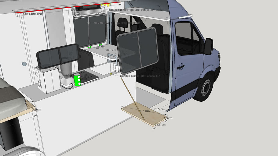 Mercedes Sprinter Camper Van | 3D Warehouse