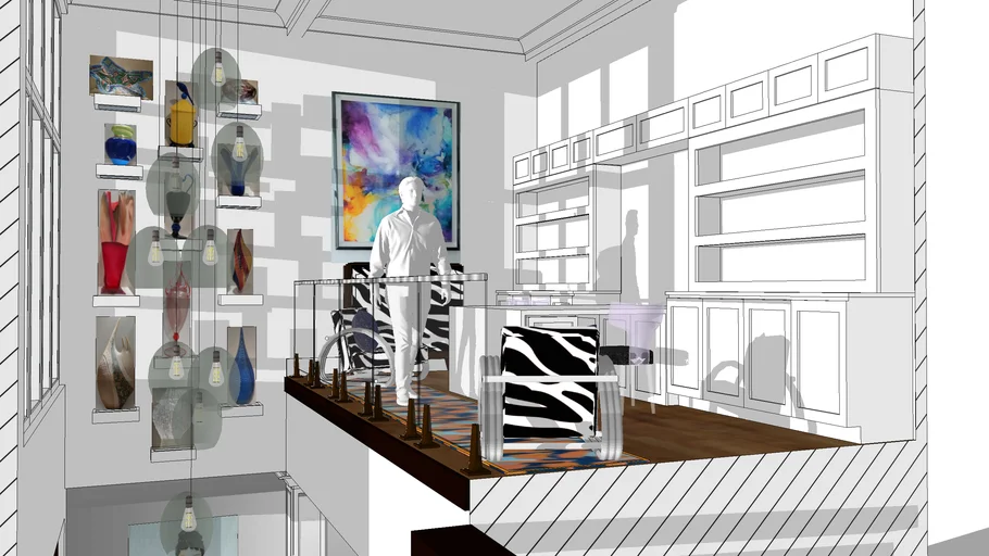 Waterway Drive Art Glass Installation | 3D Warehouse