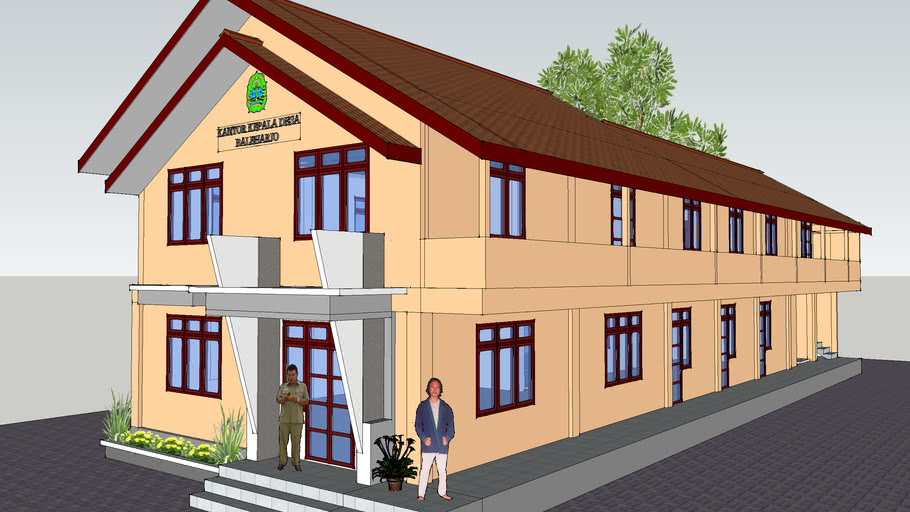 contoh balai desa | 3D Warehouse