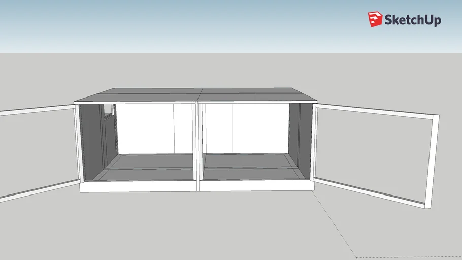 TEST floor, walls, roof, supports, substrate tray, and doors v4 | 3D ...