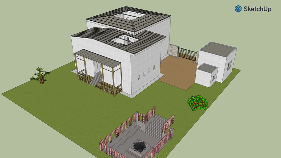 courtyard house bb | 3D Warehouse