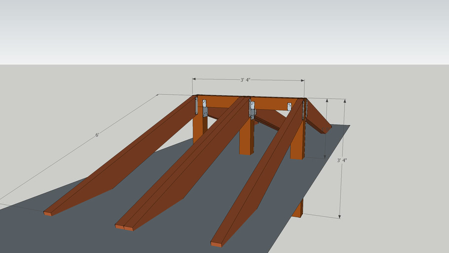 Freeride - Level 1 - A-frame (15 degree, 42' riding surface) | 3D Warehouse