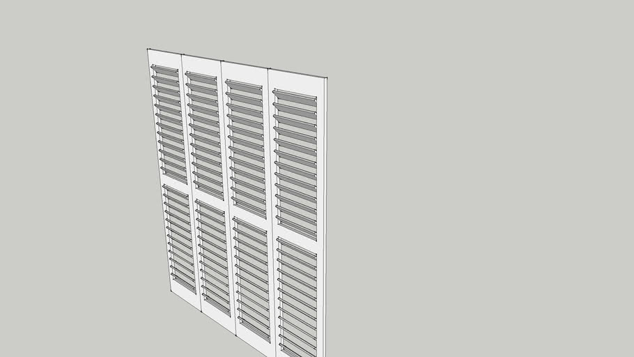Shutters Louvred | 3D Warehouse